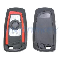 China Red Keyless 3b uttons Smart Remote Replacement Shell Case Cover With Uncut Blade for sale