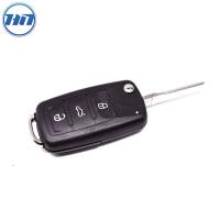 China Flip Auto Key Shell Cover 3 Buttons 5K0837202AD for sale