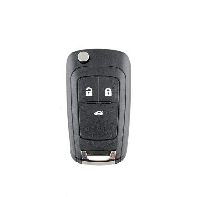 China 3 Buttons Flip Folding Remote Car Key Fob Case Shell Replacement Cover for opel car key replacement for sale