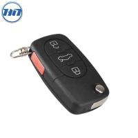 China 3+1 Buttons Remote Flip Folding Key Shell For Audi A4 A6 A8 TT Quattro S4 S6 S8 Auto Key Case for sale