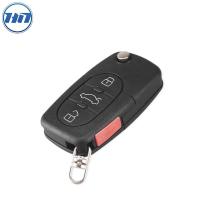 China 3+1 Buttons Remote Flip Folding Key Shell For Audi A4 A6 A8 TT Quattro S4 S6 S8 Auto Key Case for sale