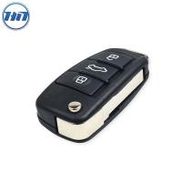 China 3+1 Buttons Filp Car Remote Key Case For Audi Black Color for sale