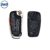 China 3+1 Buttons Filp Car Remote Key Case For Audi Black Color for sale