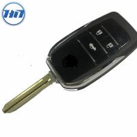 China Excellent T-oyata 3 Buttons modified fold Remote Car Key Shell Auto Parts case replacement for sale