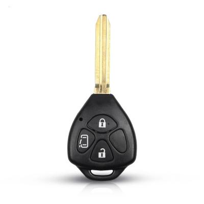 China 3 Buttons Car Key Remote Shell Case Fob for Toyota Corolla Alphard Camry with TOY43 Key Blade for sale