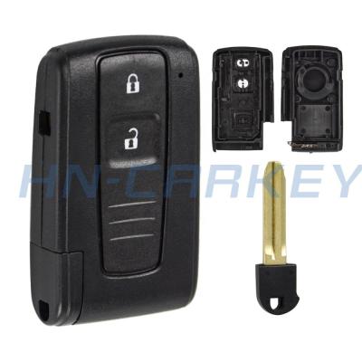 China Car key Shell 2 Buttons Remote Key Fob with Uncut Key Blade for sale
