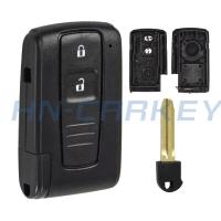 China Car key Shell 2 Buttons Remote Key Fob with Uncut Key Blade for sale