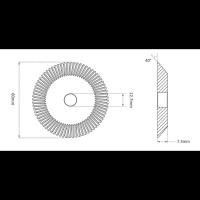 China P-1765 Single Angle Key Machine Milling Cutter For 218-D 218-A 218-B for sale