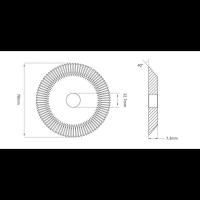 China Key Machine Single Angle Milling Cutter HSS-Co HSSM35 P-1766 for sale