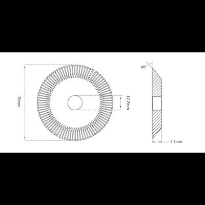 China Key Machine Single Angle Milling Cutter HSS-Co HSSM35 P-1766 for sale