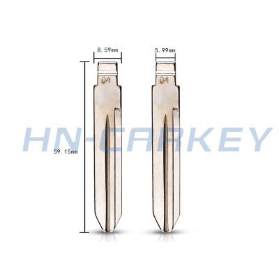 China Replacement Car Key Blade Remote Metal Blank Uncut Key Blade 1-100 for sale