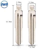 China Metal Uncut KD Remote Key Blade Type #34 Emergency Blade For K-A Rio H-Yundai Accent HYN10 for sale