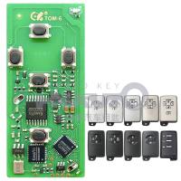 China Ck Tom-6 (5 Buttons) Tom Series Universal Smart Car Key Board with 8A / 4D Chip (PCB board only) for sale