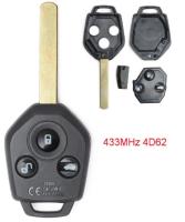 China Subaru Forester 2008-2010 3-Button Car Remote Control with 4D62 Chip and 433MHz Frequency for sale