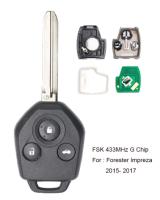 China 433MHz G Chip 3 Button Car Remote Controller Key Fob for Subaru Impreza 2015-2017 for sale