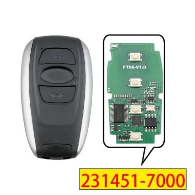China 433.92 MHz H/8A Chip Car Key Fob for Subaru Forester Legacy Impreza XV BRZ Coach Remote Key for sale