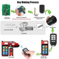 China Autel MaxiIM IKEY HD004AL HD004BL HD005AL Programmable Blank Key, 4/5 Buttons Honda Keyless Entry Remote 315/415MHz 40M/130FT, Work with KM100(X) IM508S IM608S II IM608 PRO II for sale