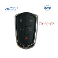 China Lonsdor Universal Smart key CADILLAC Style 3/4/5/6 Button Chip ID Frequency Adjustable Work with K518 KH100 KW100 for sale
