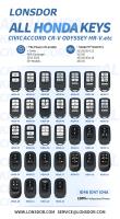 China Lonsdor Universal Smart Key Honda Style 5 Button HD30-0D for sale