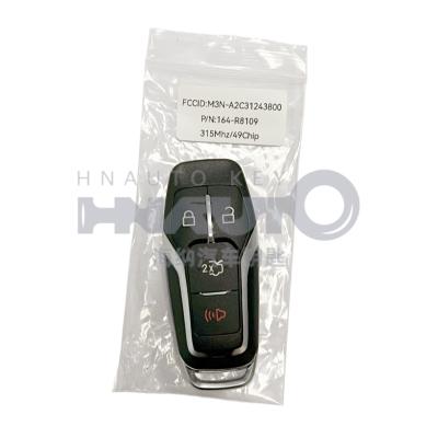 China 4 Buttons Car Remote Key Fob FCC M3N-A2C31243800 315MHz ID49 Chip Keyless Entry Replacement for Ford Mustang 2015 2016 2017 for sale