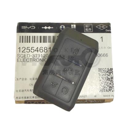China Original/Genuine SCED-3791200-Y1 Electronic Smart Key 12554681-00 for BYD E3 400 GL E3 EV Yuan EV Qin E ID46 Chip 433.62 MHz FSK Only Wholesale 50pcs for sale