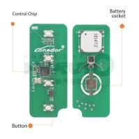 China LONSDOR LK50-01 N-X-P Series Universal Smart Key 4-Button Chry-sler Style Universal Smart Key for KW100/ K518 FCV/ K518 PRO for sale