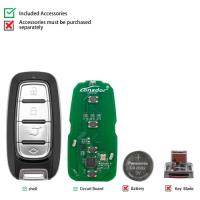 China Lonsdor N-XP Series LK50-02 Universal Smart Key 4 Button Chrysler Dodge Jeep Style Locksmith Tool for KW100  K518 K518PRO KH100 for sale