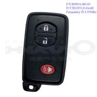 China 3 Buttons Car Key For Toyota RAV4 Highlander FCCID HYQ14AAB P/N :89904-48100 314.35 Mhz Frequency Aftermarket for sale