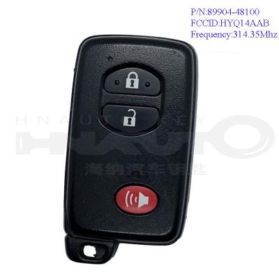 China 3 Buttons Car Key For Toyota RAV4 Highlander FCCID HYQ14AAB P/N :89904-48100 314.35 Mhz Frequency Aftermarket for sale