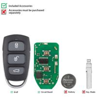 China CK Universal key r series wired remote R2-22-3/R2-22-4 Hyundai Azera Shape for sale