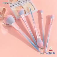 China 5pcs Cosmetic Makeup Brush Sets Synthetic Hair Plastic Handle OEM ODM for sale