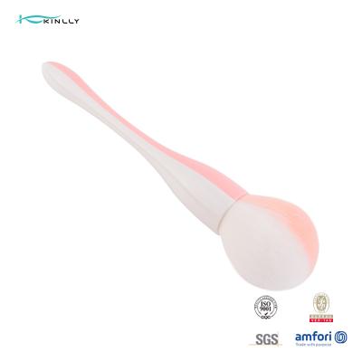 China Kinlly Plastic Handle Makeup Brush Flawless Single Facial Makeup Brush for sale