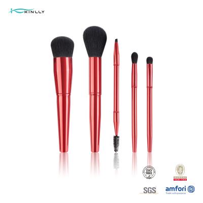 China 5PCS Metal Handle Cosmetic Brush Set for sale