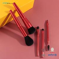 China 5PCS Metal Handle Cosmetic Brush Set for sale