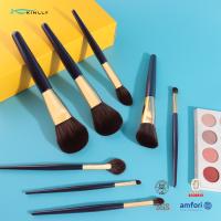 China OEM 8PCS Cosmetic Makeup Brush Set Eco Friendly Professional Travel With Wooden Handle for sale