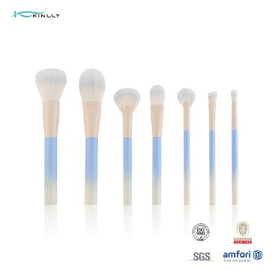 China 7PCS Travel Cosmetic Makeup Brushes Sets With Plastic Handle Eco Friendly for sale