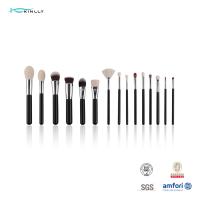 China 22pcs Black Makeup Brushes Set With Powder Blush Foundation Eyeshadow for sale