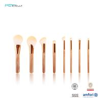 China Customized OEM Travel Makeup Brush Set Foundation Powder Plastic Handle 8PCS for sale