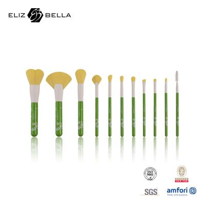 China 11pcs Private Label Makeup Brush Aluminium Ferrule Synthetic Hair Cosmetic Brushes Kit for sale