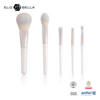 China 5pcs Travel Makeup Brush Set With Nylon Hair Aluminium Ferrule OEM for sale