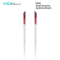 China Multi Functional Angled Eyebrow Brush Ergonomic Shape Contour Concealer Brush for sale