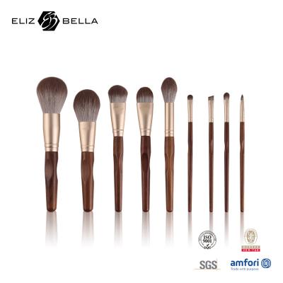 China Customized Synthetic Hair Cosmetic Makeup Brush Set Vegan Free Eco Friendly for sale