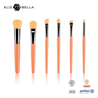 China Aluminium Copper Ferrule Cosmetic Makeup Brush Set For Face for sale