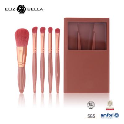 China 5pcs Eye Shadow Brush Set Travel Size Nylon Hair for sale