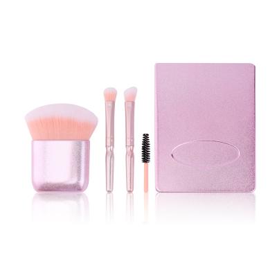China Travel Size Oem Makeup Brushes Foundation 4 Piece Set Mini for sale