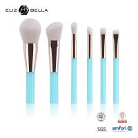 China 6pcs Mini Size Aluminium Ferrule Cosmetic Brushes OEM Design for sale