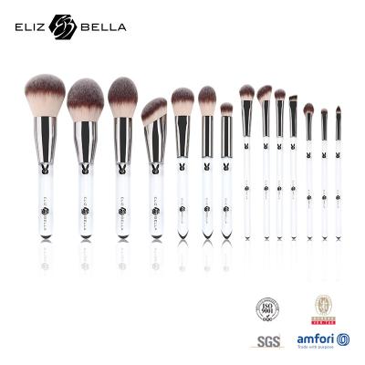 China 14pcs Plastic Handle Professional Makeup Brush Set Cosmetic Brushes OEM for sale
