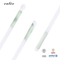 China 3pcs Eye Makeup Brush Customized Synthetic Hair And Plastic Handle PVC Packaging Box for sale