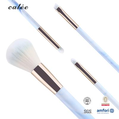 China 4pcs Travel Makeup Brush Set With Synthetic Hair And Plastic Handle With PVC Packaging Box for sale