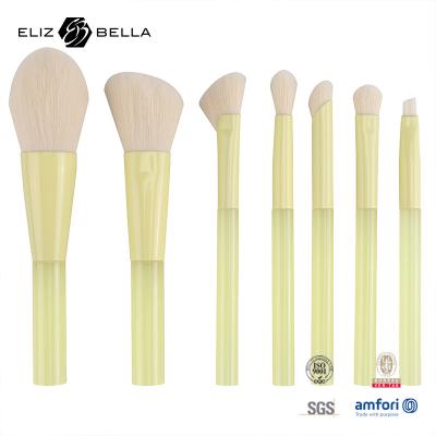 China Personalization OEM Design Makeup Brushes with Shiny Aluminium Ferrule for sale